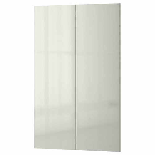 Дверца для напольного углового шкафа, 2шт, глянцевый светло-серый 25x80 см RINGHULT 303.547.59