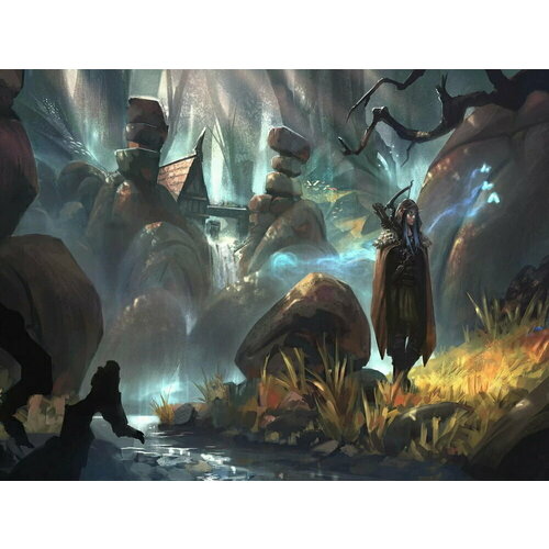 Плакат, постер на бумаге World of Warcraft: Сильвана/игровые/игра/компьютерные герои персонажи. Размер 42 х 60 см