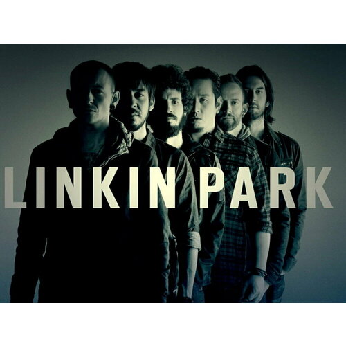 Плакат, постер на холсте Linkin Park/Линкин Парк/музыкальные/поп исполнитель/артист/поп-звезда/группа. Размер 42 на 60 см