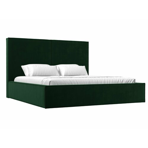 Интерьерная кровать Аура 160 Велюр Зеленый