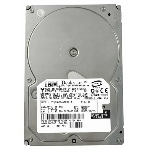 Жесткий диск IBM 0E666 60Gb 7200 IDE 3.5" HDD