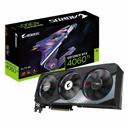 Видеокарта Gigabyte GeForce RTX 4060 Ti AORUS ELITE 8G