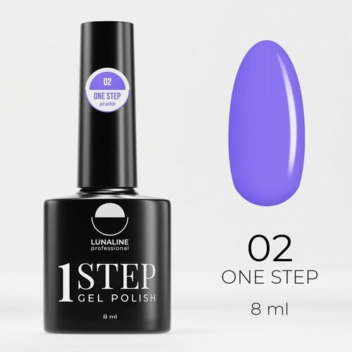 Гель-лак для ногтей Luna Line "One Step", тон 02, однофазный, рекомендован для педикюра