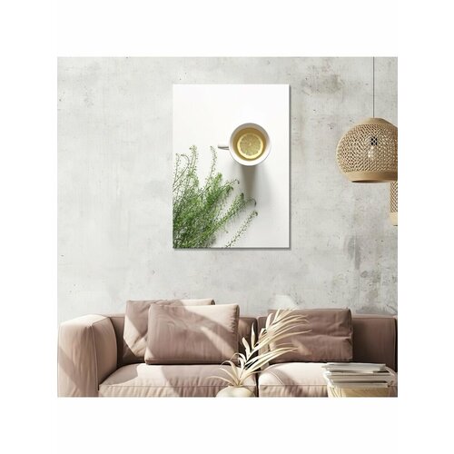Картина на холсте с подрамником Чай с лимоном1 40х60