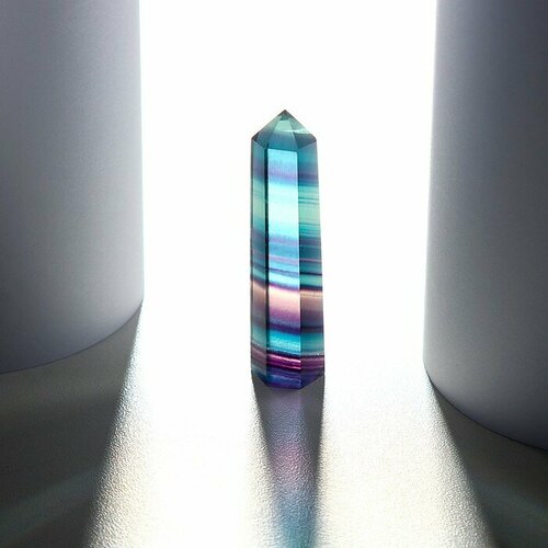 Школа талантов Кристалл из натурального камня «Фиолетовый флюорит», высота: от 5 до 6 см