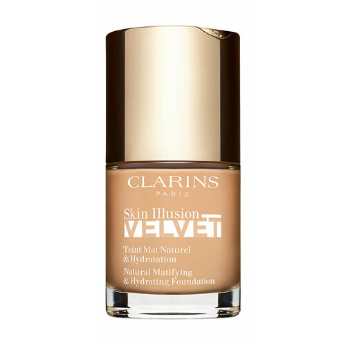 CLARINS Skin Illusion Velvet Тональный крем с матовым покрытием увлажняющий, 30 мл, 108.3N organza