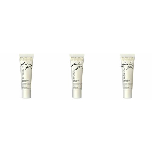 Eveline Cosmetics Хайлайтер для лица Champagne Glow,20 мл,3 шт