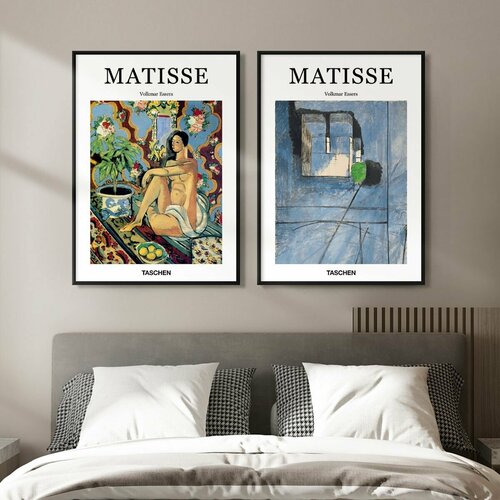 Плакат Постер 2 шт 60х90 без рамки "Матисс репродукция Музыканты" набор картин для интерьера