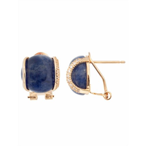 Серьги Lotus Jewelry, содалит, синий