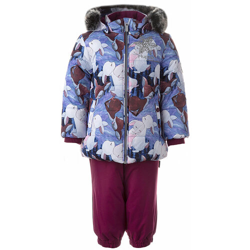 Комплект верхней одежды Huppa BELINDA 1, размер 098, бордовый, фиолетовый