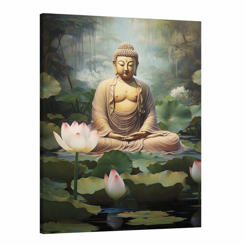 Интерьерная картина 50х70 "Будда: искусство внутренней гармонии"