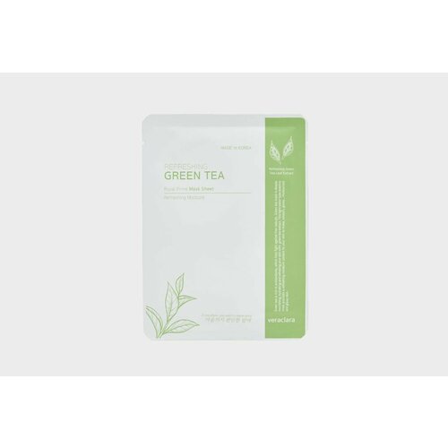 Маска на тканевой основе с зеленым чаем Clara's Choice Green Tea Mask Sheet 1 шт