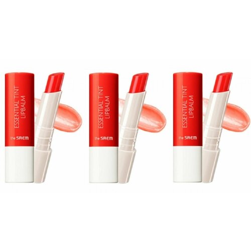 THE SAEM Тинт-бальзам для губ Saemmul Essential Tint Lipbalm OR01, 4 гр, 3 шт