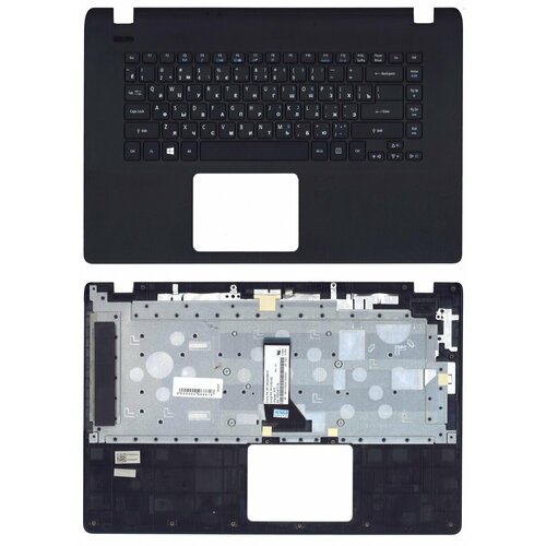 Клавиатура для Acer Aspire ES1-511 черная c черным топкейсом