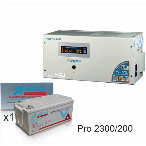 Энергия PRO-2300 + Аккумуляторная батарея Vektor VPbC 12-200