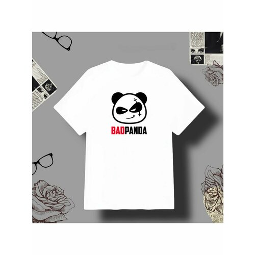 Футболка панда bad panda, размер 3XS, белый