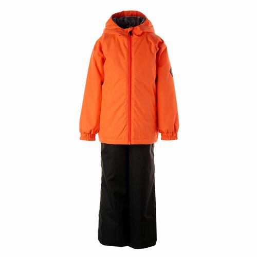 Комплект верхней одежды Huppa размер 110, оранжевый, серый