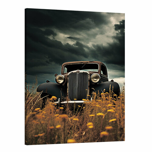 Интерьерная картина 50х70 "Автомобильная атмосфера"
