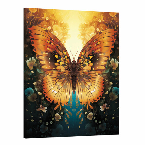 Интерьерная картина 50х70 "Неповторимая красота бабочек"