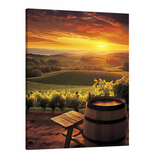 Интерьерная картина 50х70 "Вино мечты"