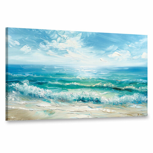 Интерьерная картина 100х60 "Бирюзовое море"