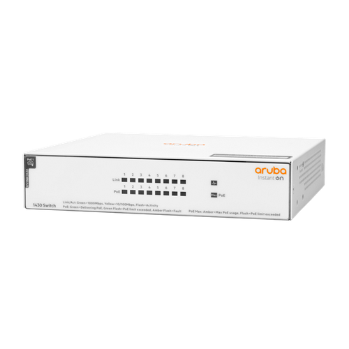 Коммутатор Aruba Instant On 1430 8G Class4 PoE 64W Switch Switch