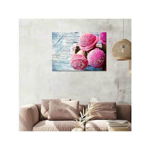 Картина на холсте с подрамником Розовое мороженое 60х80
