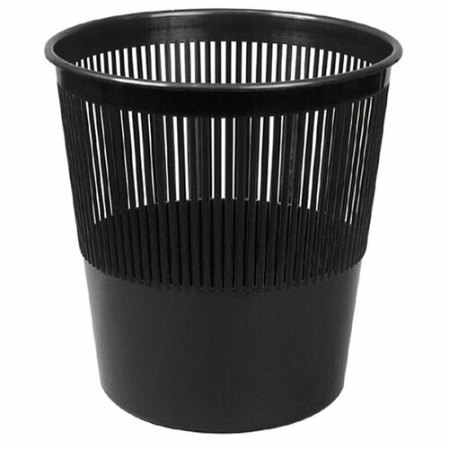 Корзина для мусора Luscan 10 л пластик черная 26х27 см, 1593980