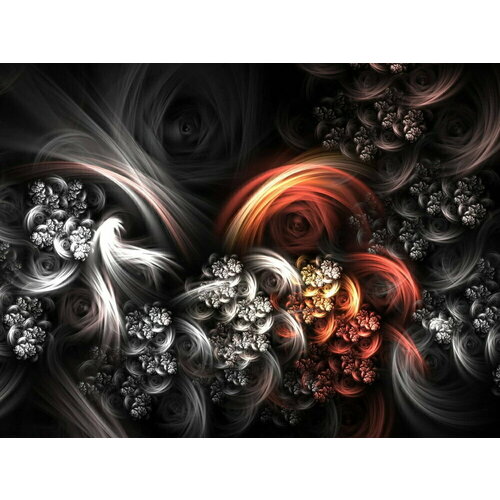 Плакат, постер на холсте Abstraction/Абстракция: Узоры/искусство/арт/абстракция/творчество. Размер 21 на 30 см
