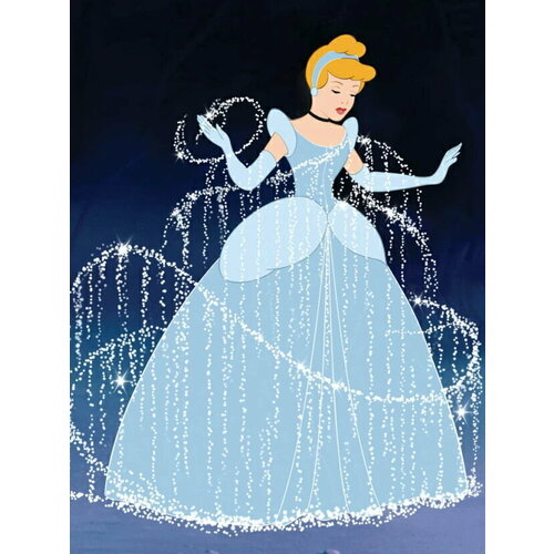 Плакат, постер на бумаге Cinderella/Золушка/комиксы/мультфильмы. Размер 42 х 60 см