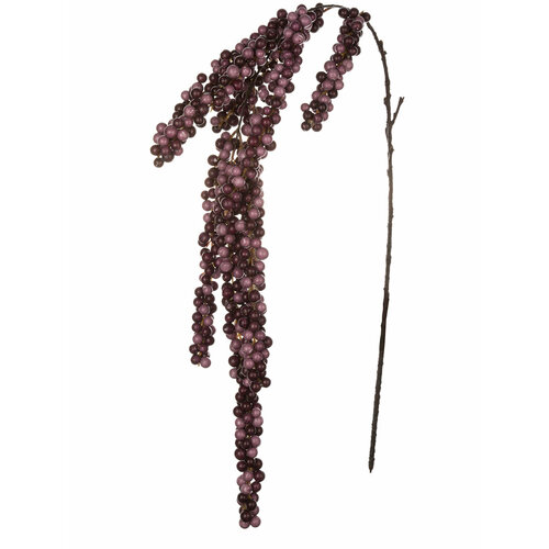 Искусственные цветы декоративные Ветка с бордовыми ягодами 142 см Karlsbach