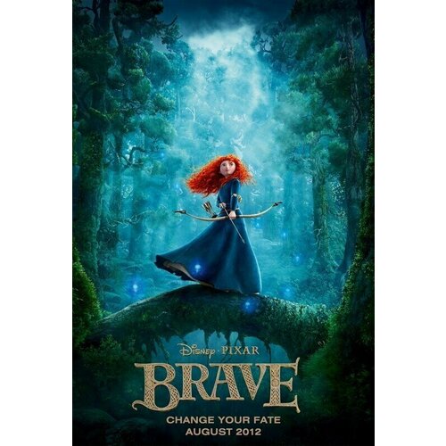 Плакат, постер на холсте Храбрая сердцем (Brave), Марк Эндрюс, Бренда Чепмен, Стив Пурселл. Размер 21 х 30 см