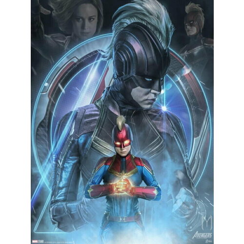 Плакат, постер на бумаге Avengers: Endgame Collection /Мстители: Финал/Капитан Марвел/искусство/арт/абстракция/творчество. Размер 60 на 84 см
