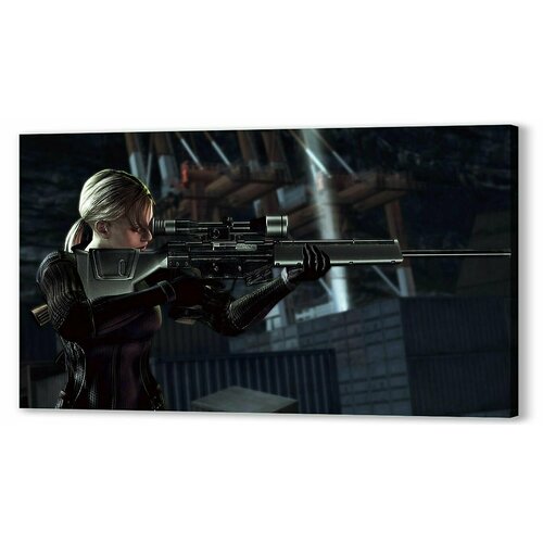 Плакат, постер на холсте Resident Evil. Размер 21 х 30 см