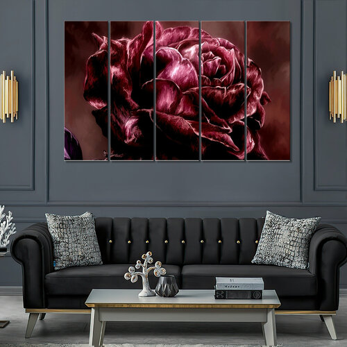 Модульная картина/Модульная картина на холсте/Модульная картина в подарок/ АРТ роза 2020/ART rose 2020 150х100