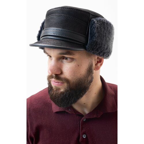 Шапка Ярмарка шапок, размер 59, черный