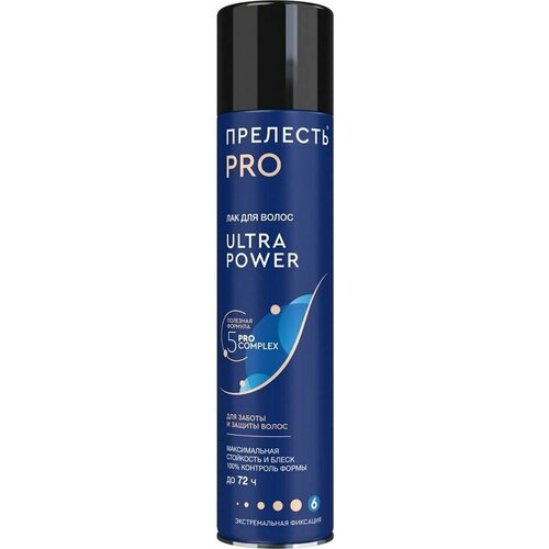 Лак для волос Прелесть Professional Ultra Power Экстремальная фиксация 300мл х3шт