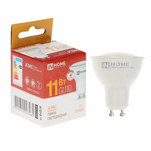 Лампа светодиодная IN HOME LED-JCDRC-VC, 11 Вт, 230 В, GU10, 3000 К, 990 Лм 9897975
