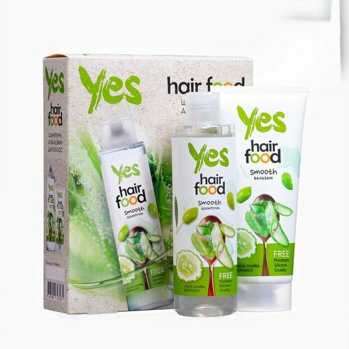 YES Подарочный набор Yes Hair Food: шампунь для волос, 250 мл + бальзам для волос, 180 мл