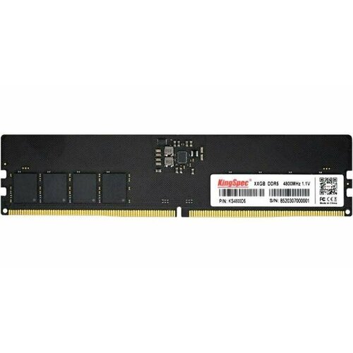 Оперативная память KingSpec 8 ГБ DDR5 4800 МГц DIMM CL40 (KS4800D5P11008G)