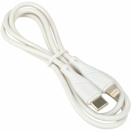 Кабель USB2.0 Cablexpert Type C/Lightning, Classic 0.1, 2.1A, 20Вт, QC3.0, медь,1м, белый, коробка
