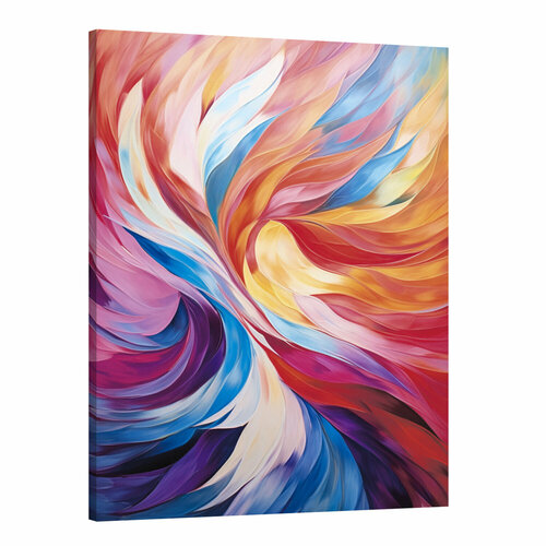 Интерьерная картина 50х70 "Вихрь абстрактных форм"