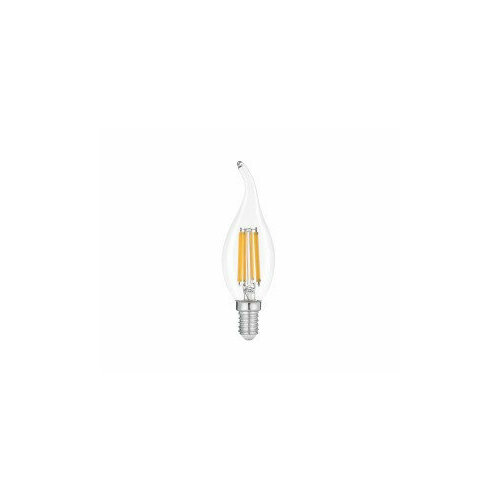 Светодиодная LED лампа General филамент свеча на ветру E14 15W 4К 35x98 (нитевидная), проз GLDEN-CWS-15-230-E14-4500 661426 (упаковка 10 штук)