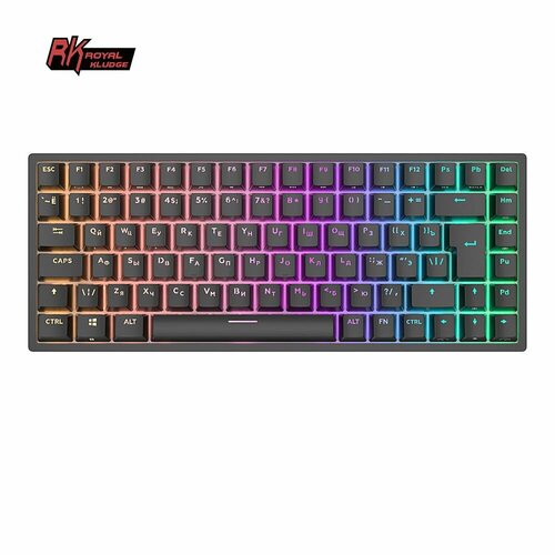 Беспроводная клавиатура Royal Kludge RK84 RGB Черная (красные свитчи)