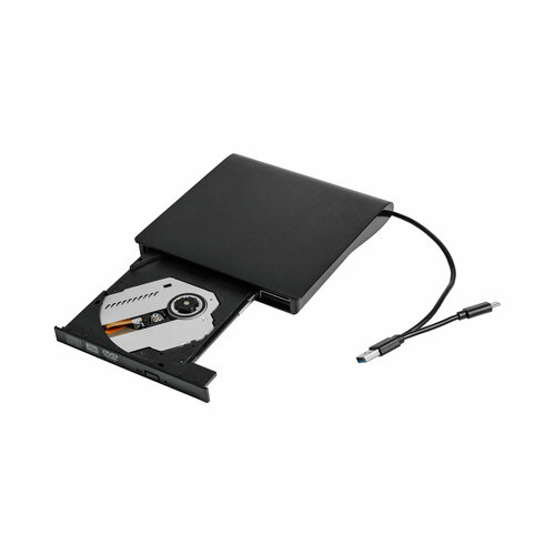 Внешний CD-ROM/RW, DVD-ROM/RW привод / оптический привод / внешний дисковод / DVD-RW, CD-RW, DVD/CD-ROM, DVD черный USB 3.0 USB Type-C