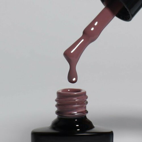 Гель лак для ногтей DELICATE NUDE, 3-х фазный, 8 мл, LED/UV, цвет коричневый (56)