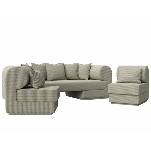 Набор Кипр-3 (диван, 2 кресла), Рогожка Корфу 02