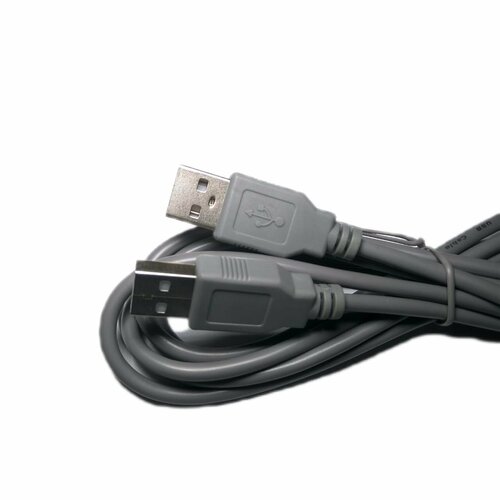 Шнур соединительный для цифровой аппаратуры USB-A штекер (1,8 метра) кабель USB папа-папа