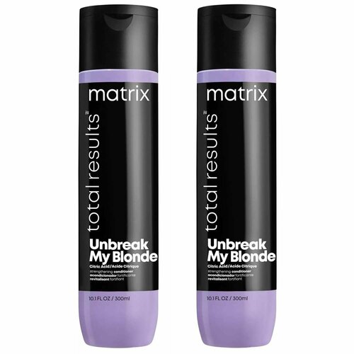 Matrix Кондиционер укрепляющий для осветленных волос Total results Unbreak My Blonde с лимонной кислотой, 2 х 300 мл