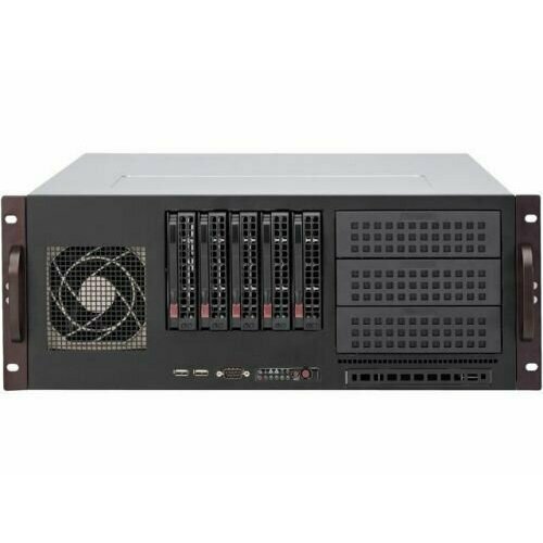 Корпус серверный 4U Supermicro CSE-842TQC-668B (5*3.5" HS bays, 3*5.25" bays, 7* expansion slots, 668W)